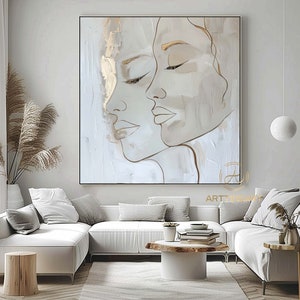 Woman Face Artwork Faceless Portrait Painting Original Woman Face ...