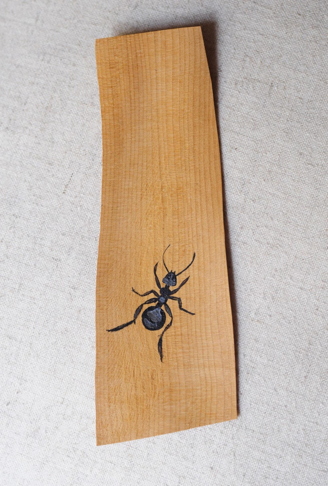 Wooden Bookmark | Ant | Insect | Forest | Nature | Hand-painted ...