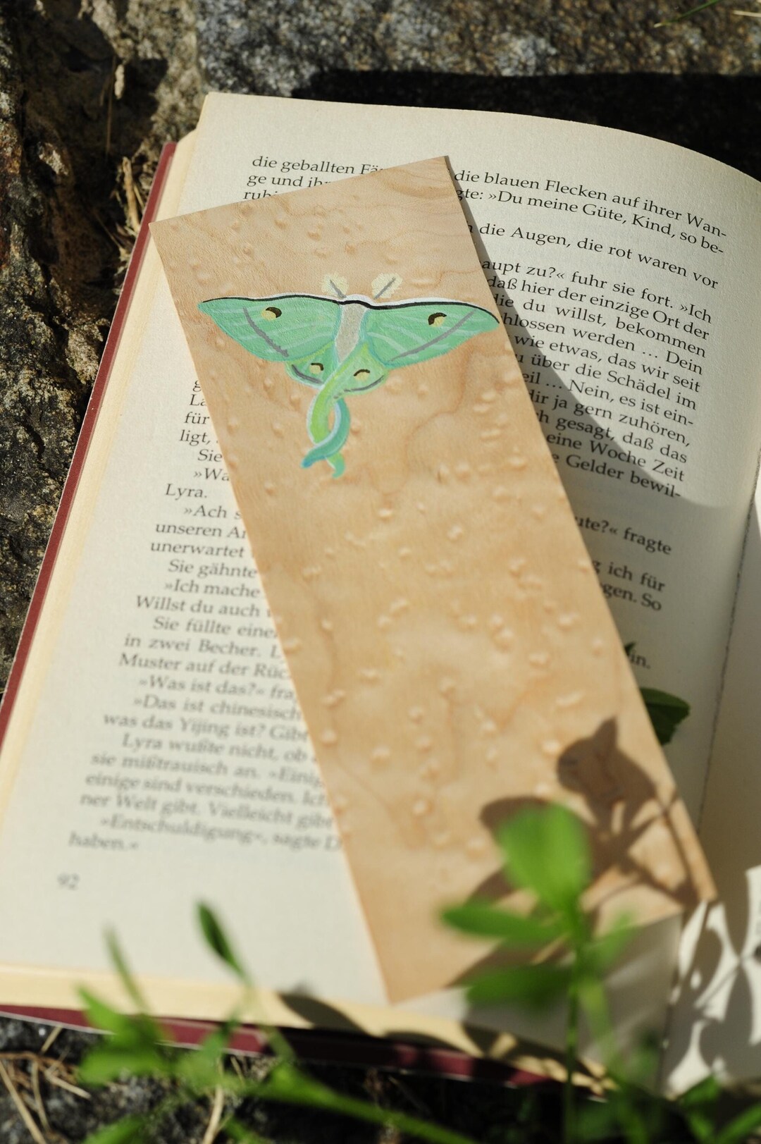 Wooden Bookmark | Indian Moon Moth | Moth | Butterfly | Moth | Hand ...