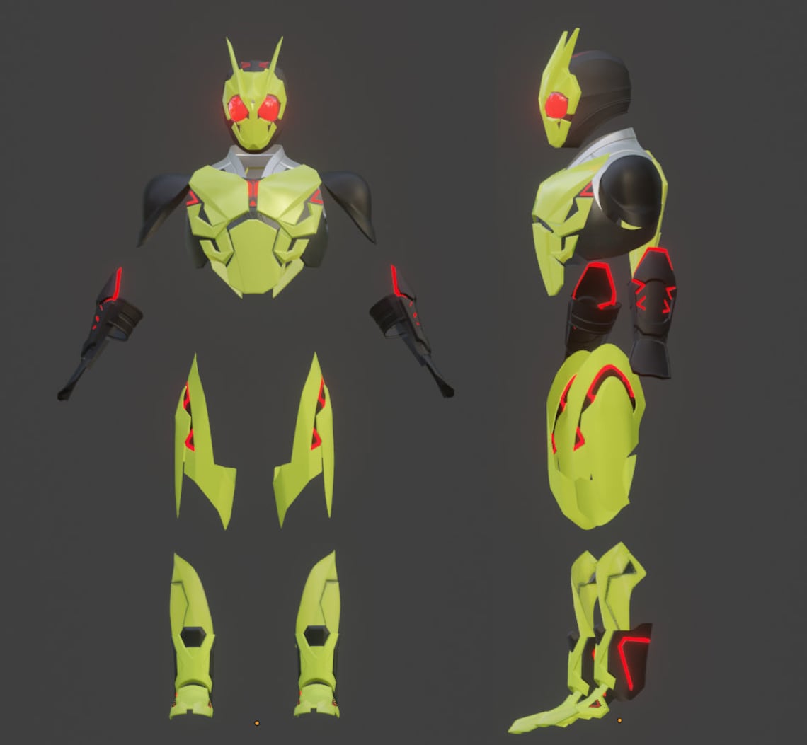 Kamen rider Zero one ver2 full armor and new helmet - Etsy