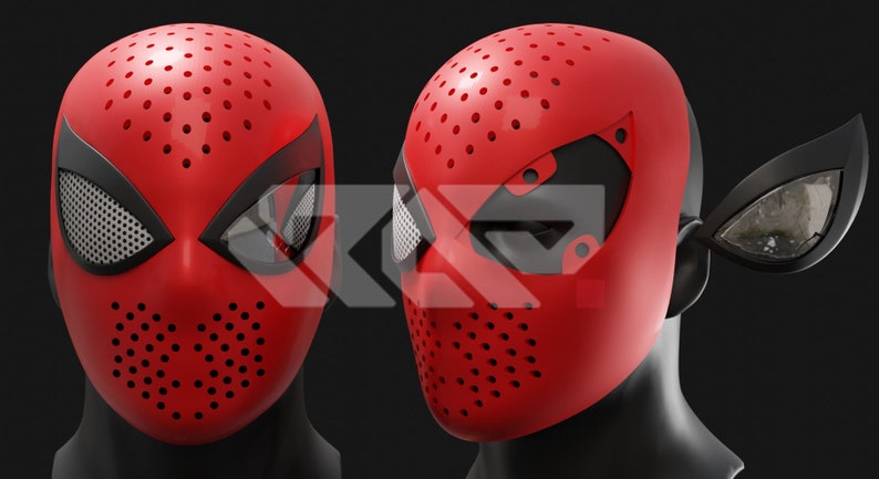 3D Faceshell Spider-man Classic Suit - Etsy