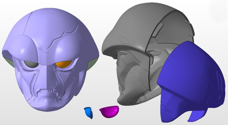 Hakaider Helmet 3D Model - Etsy