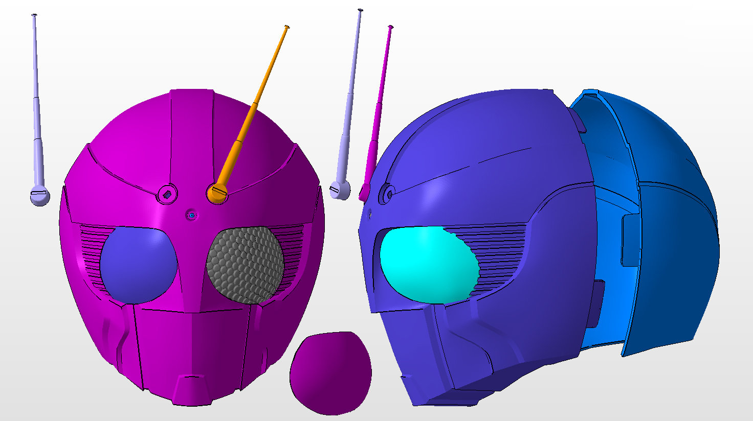 Kamen Rider Robo 3d Helmet - Etsy