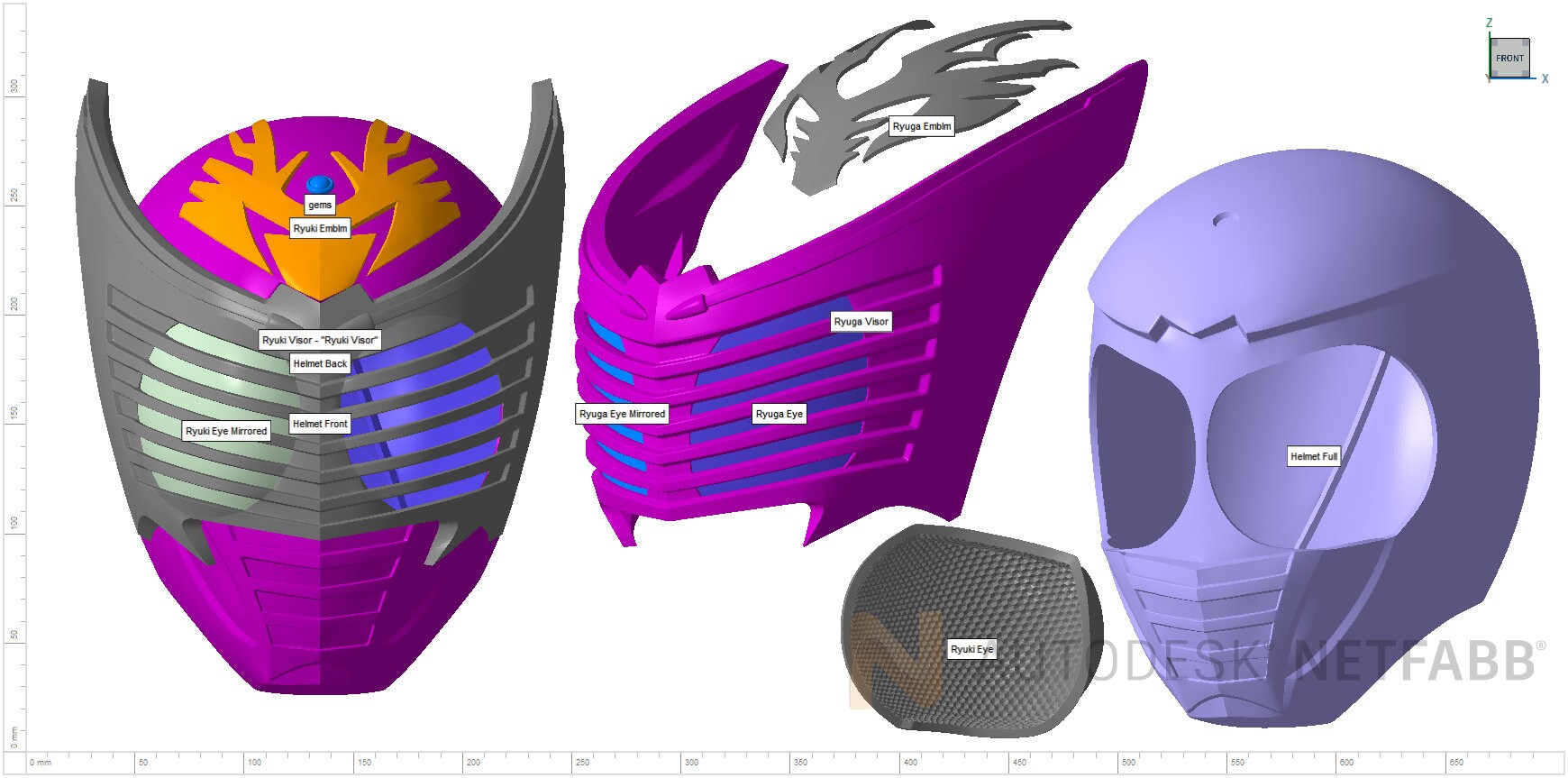 Kamen Rider Ryuki Ryuga 3d Print - Etsy Singapore