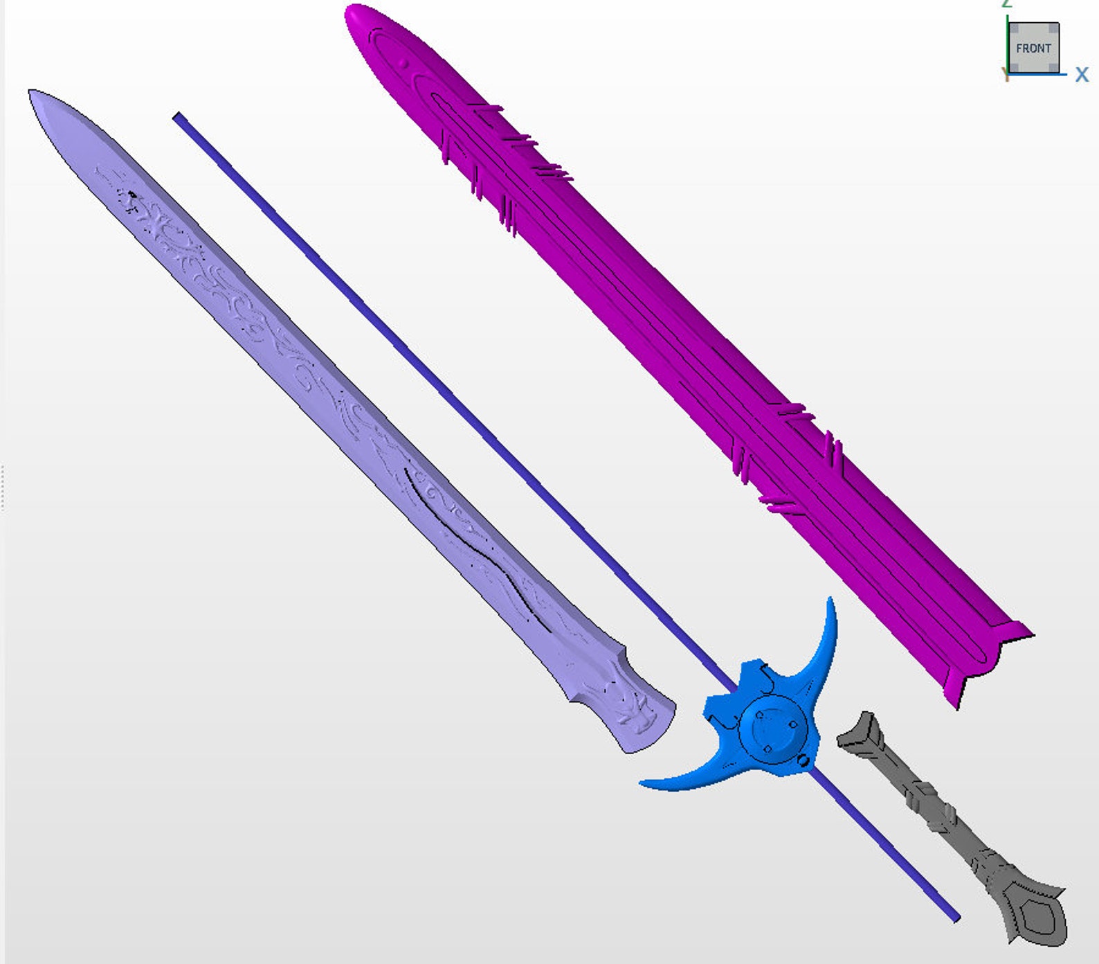 Garo Sword 3D Model - Etsy