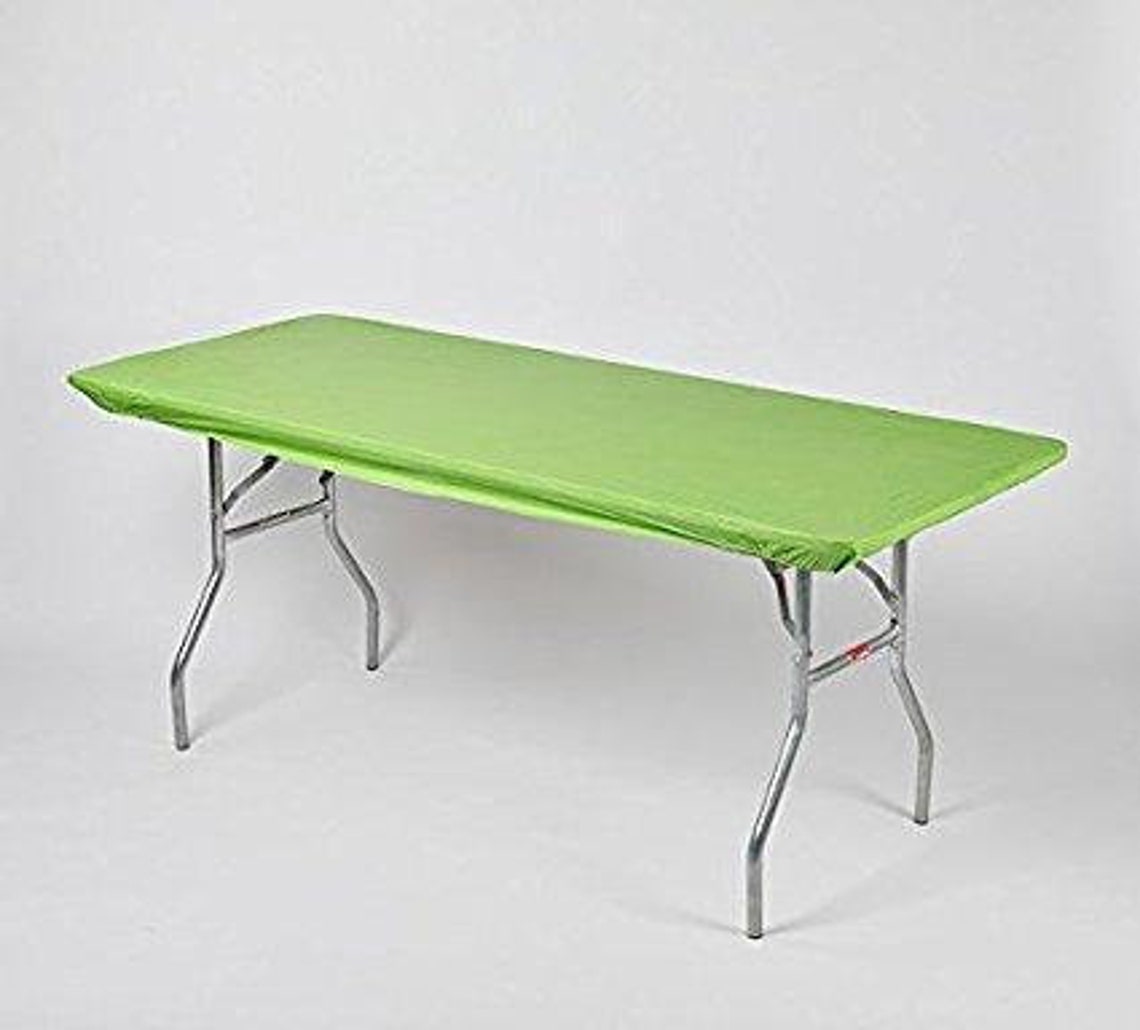 Solid Colored Plastic Fitted Banquet Table Covers 2 Pack - Etsy