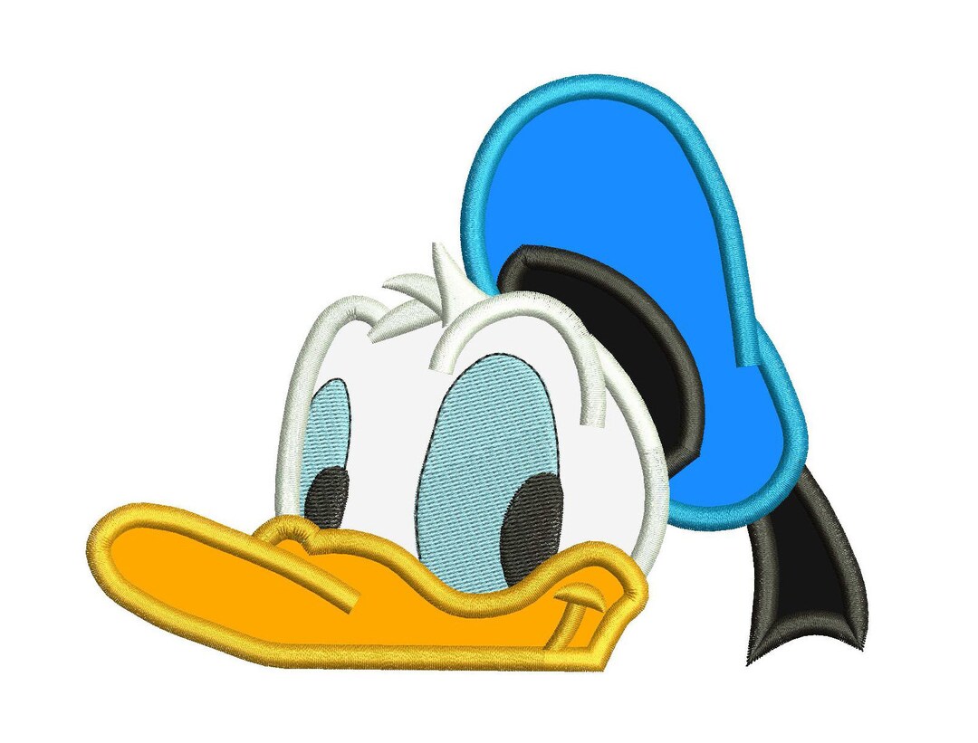Donald Duck Peeker Applique Design - Etsy