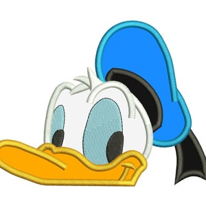 Donald Duck Peeker Applique Design - Etsy