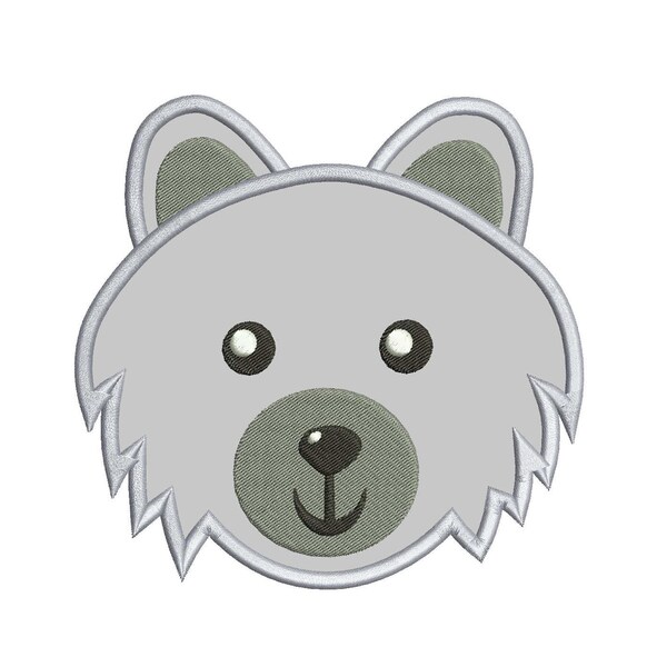 Wolf Applique - Etsy