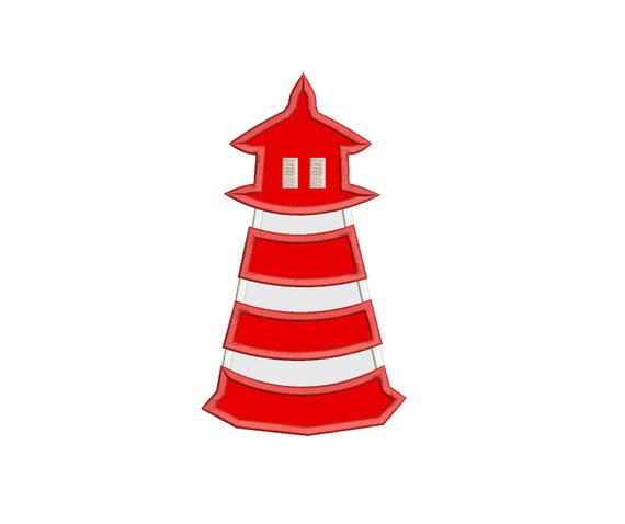 Lighthouse Applique Design - Etsy