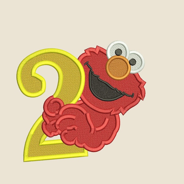 Elmo Embroidery - Etsy