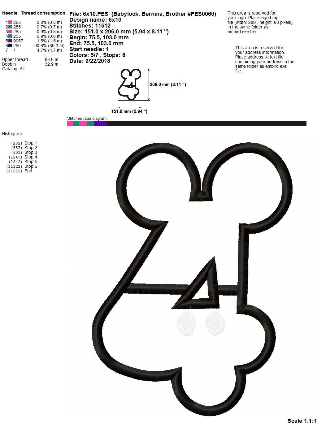 Mickey Number 4 Appliqe Design - Etsy UK