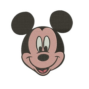 Mickey Mouse Head Embroidery Design - Etsy