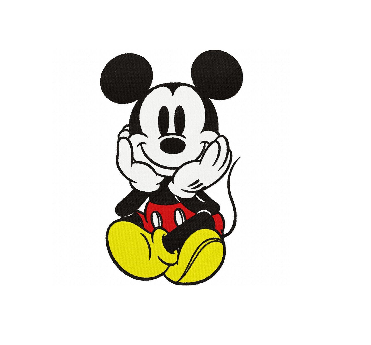 Classic Mickey Mouse Embroidery Design - Etsy Canada