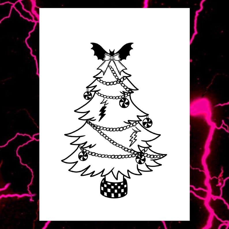 MERRY GOTHMAS Sticker Pack / A4 Card Prints Waterproof Sticker Laptop ...