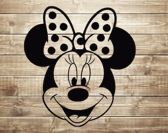 Minnie Mouse Face - Etsy