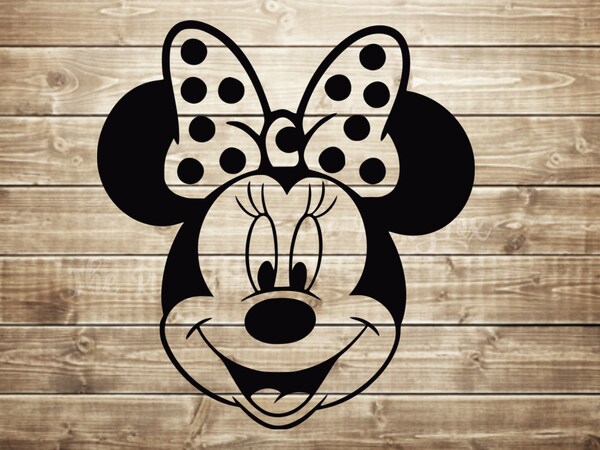 Minnie Mouse Layered SVG Cricut Cut File Silhouette Vector Artwork ...