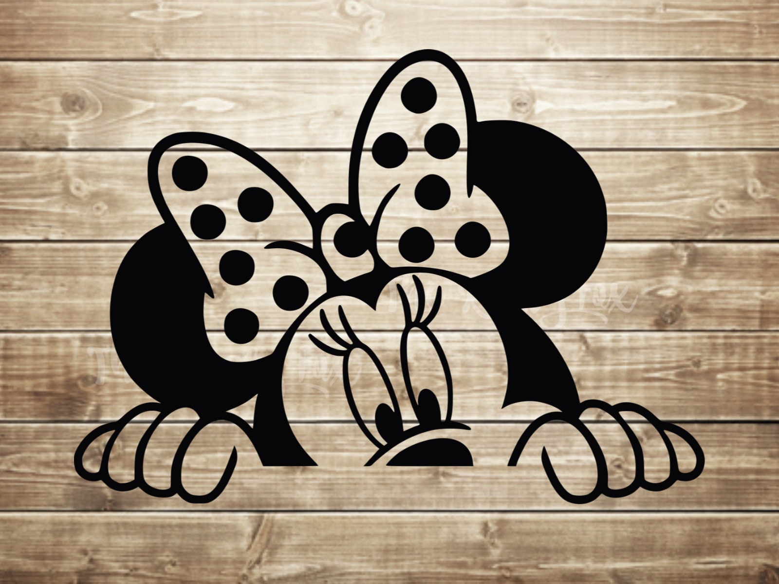 Minnie Mouse Peeking Svg Minnie Mouse Face Svg Disney Svg Etsy