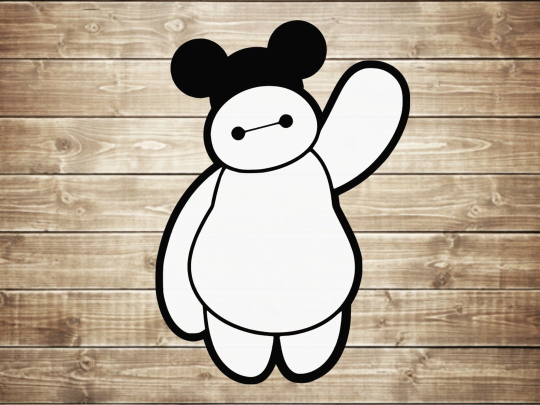 Baymax Svg, Mickey Mouse Baymax Svg, Cut Files for Cricut Silhouette ...