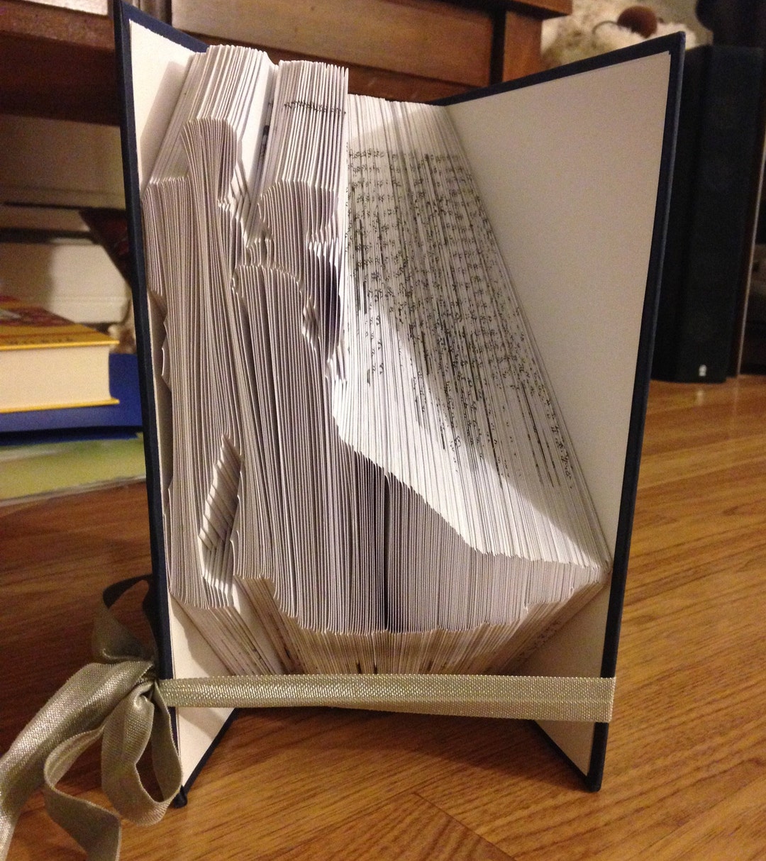 Arte del libro doblado Novia y novio - Etsy España