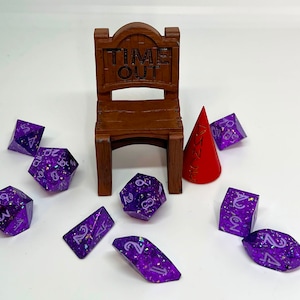 Time Out Chair Dunce Cap Dice Jail 3D Printed - Etsy
