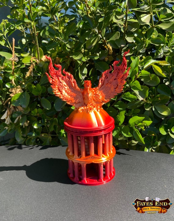 Phoenix Dice Tower 3D Printed Fatesend - Etsy