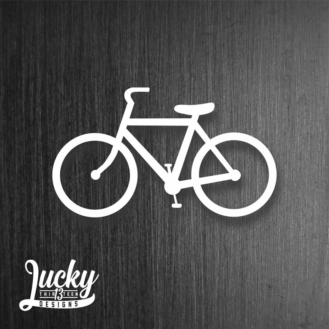 Bike Vinyl Decal - Etsy