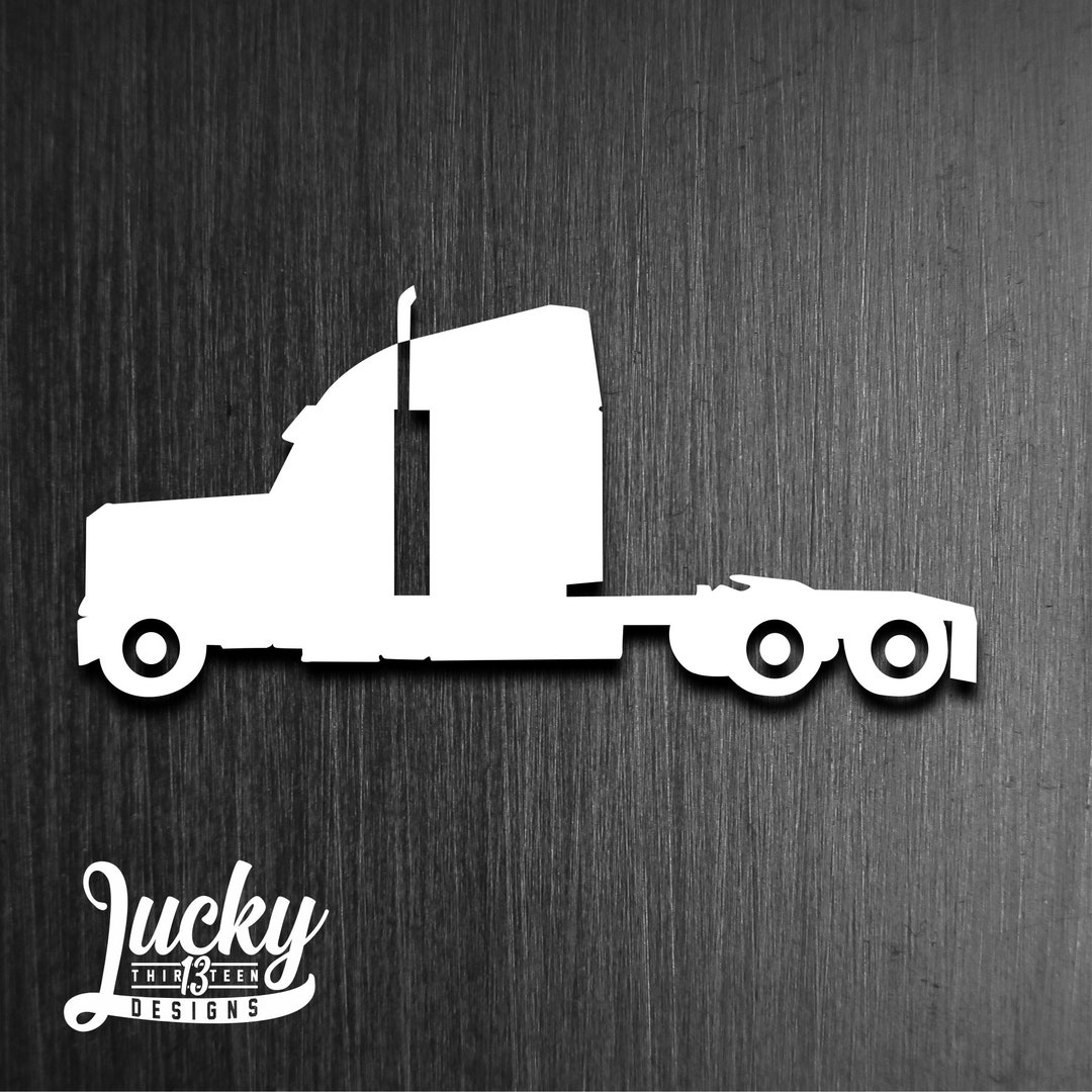 Semi Truck Vinyl Decal - Etsy