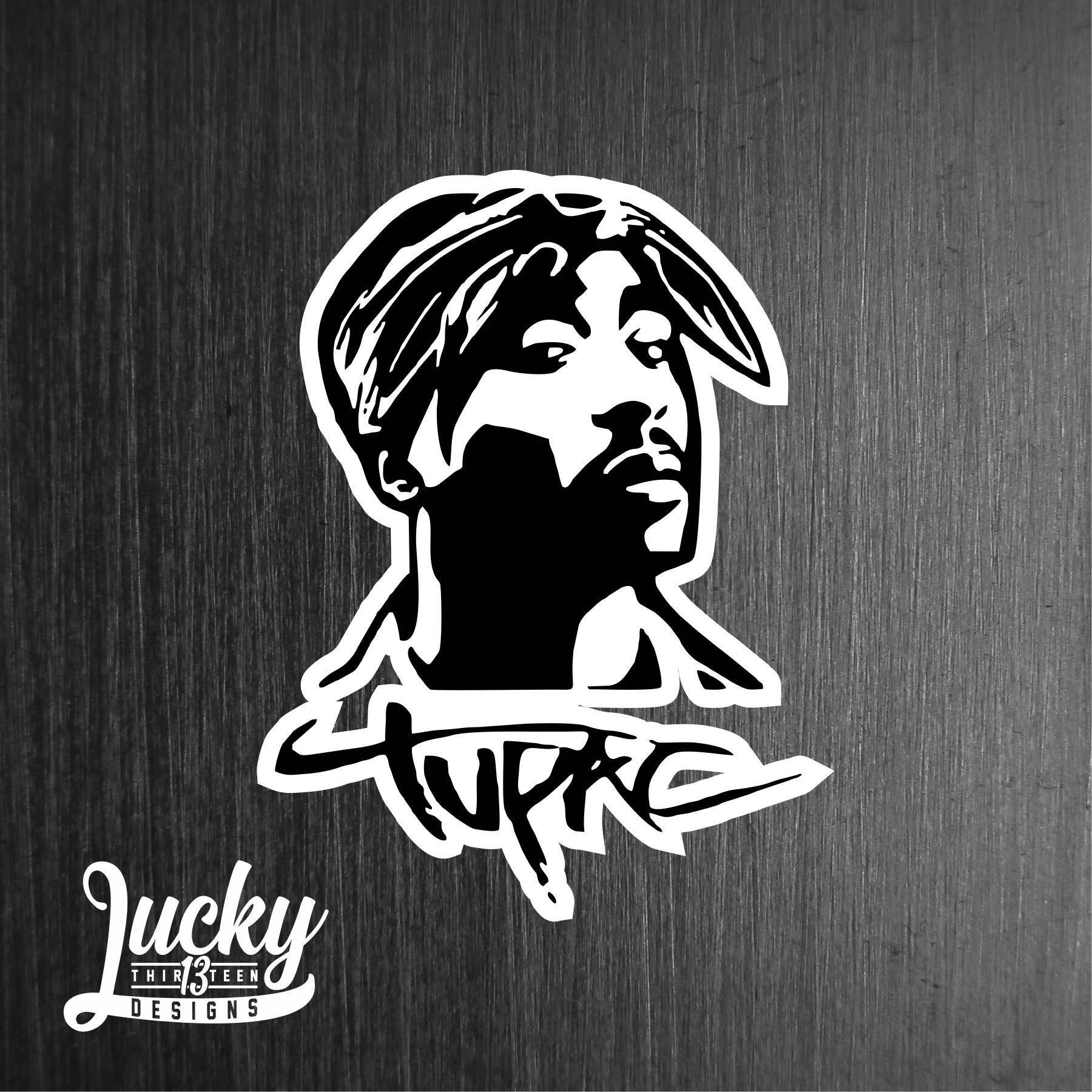 Tupac Vinyl Decal - Etsy