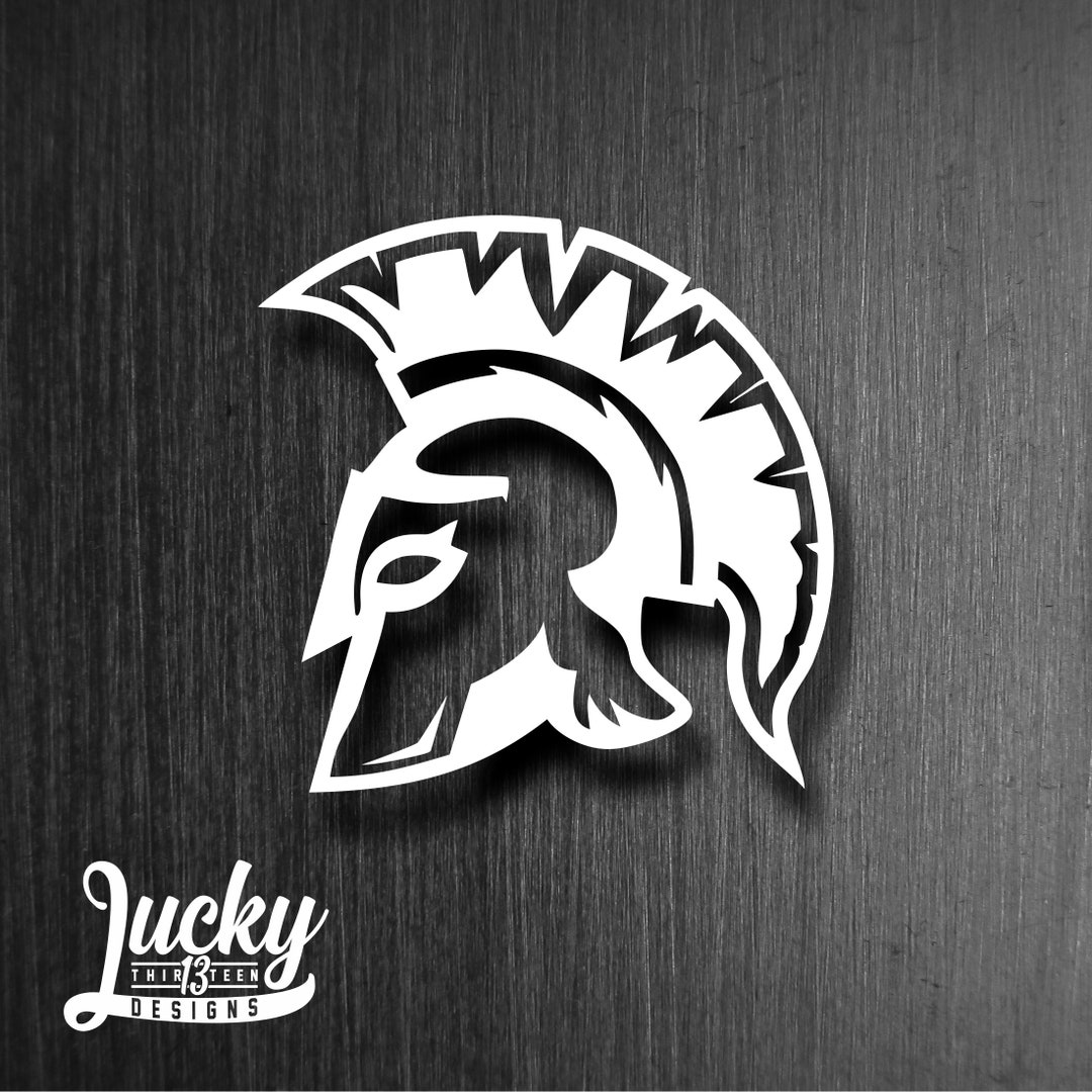 Trojan / Spartan Mascot Vinyl Decal - Etsy