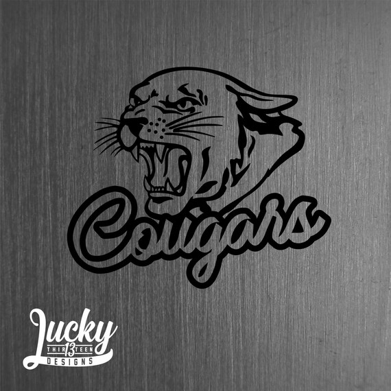 Cougars Vinyl Decal Sticker - Etsy
