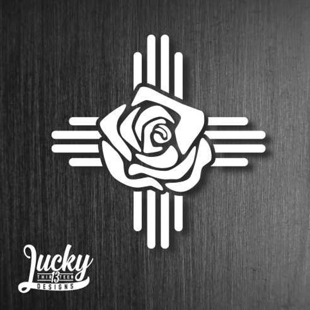 Zia Rose Vinyl Decal - Etsy