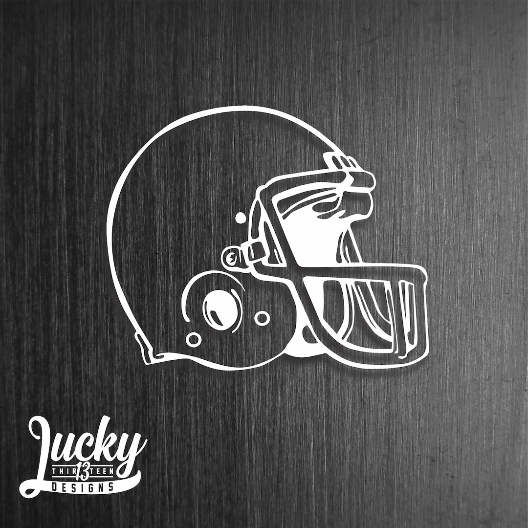Football Helmet Vinyl Decal - Etsy