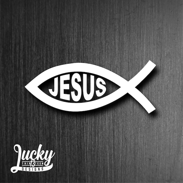 Jesus Fish Decal - Etsy