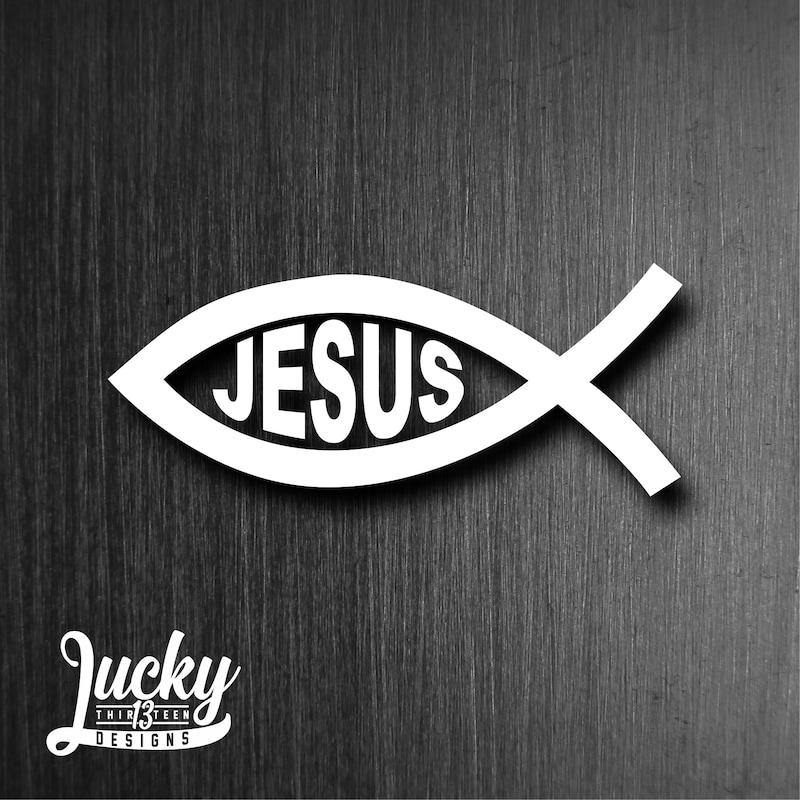 Jesus Fish Decal - Etsy
