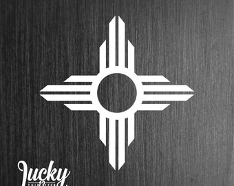 Zia With Roadrunner Vinyl Decal - Etsy