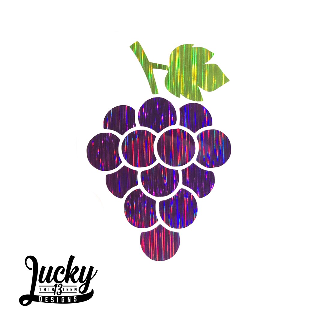 Holographic Grape Vinyl Decal - Etsy