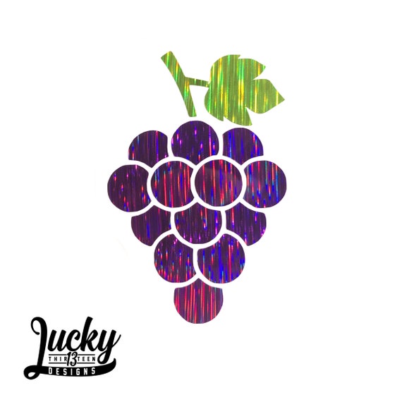 Holographic Grape Vinyl Decal | Etsy