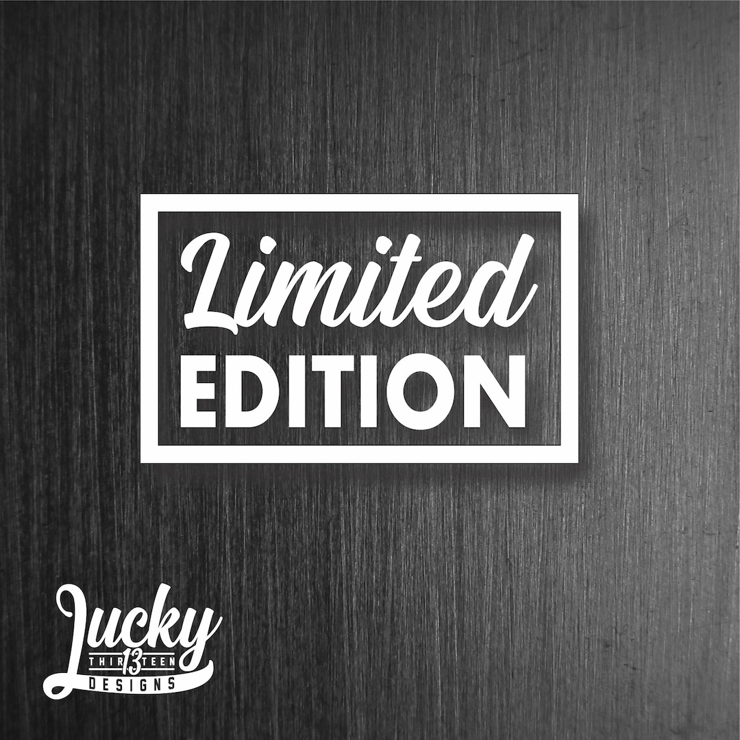 Limited Edition Vinyl Decal - Etsy