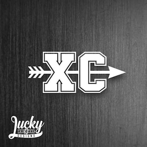 Cross Country Vinyl Decal - Etsy