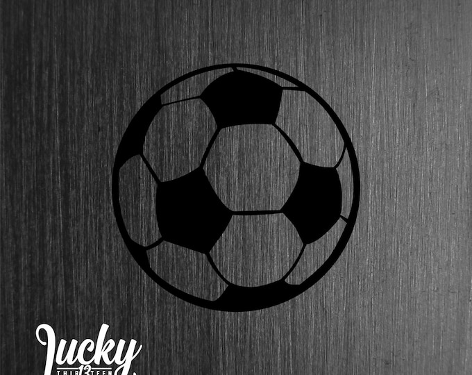 Soccer Ball Vinyl Decal - Etsy