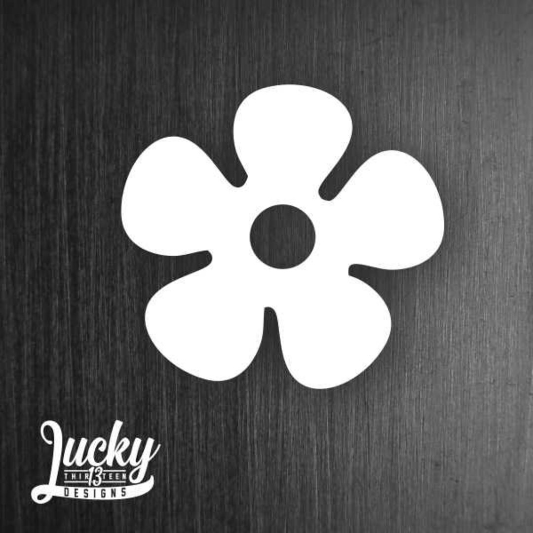 Groovy Hippie Flower Vinyl Decal - Etsy