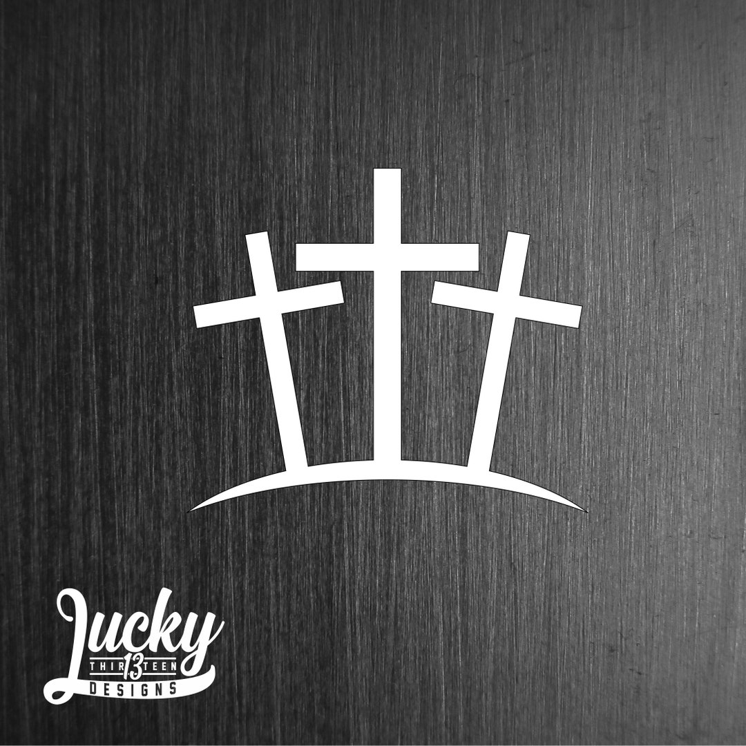 Las Cruces 3 Crosses Vinyl Decal - Etsy