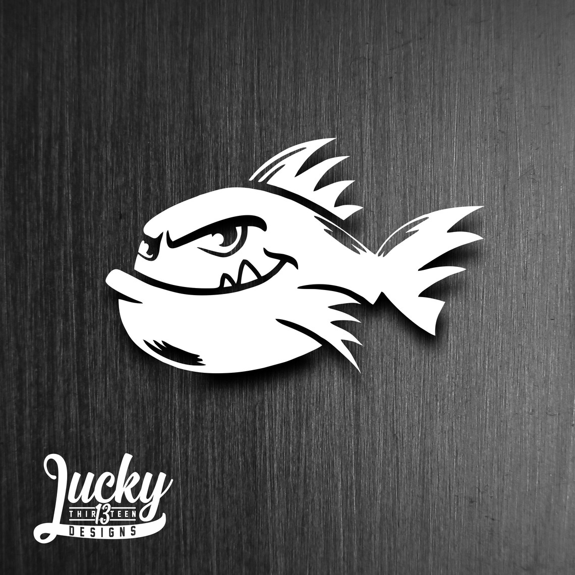 Piranha Vinyl Decal - Etsy