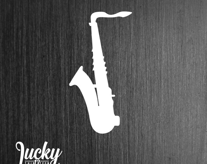 Saxophone Vinyl Decal - Etsy