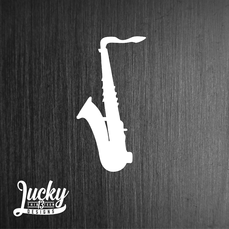 Saxophone Vinyl Decal - Etsy