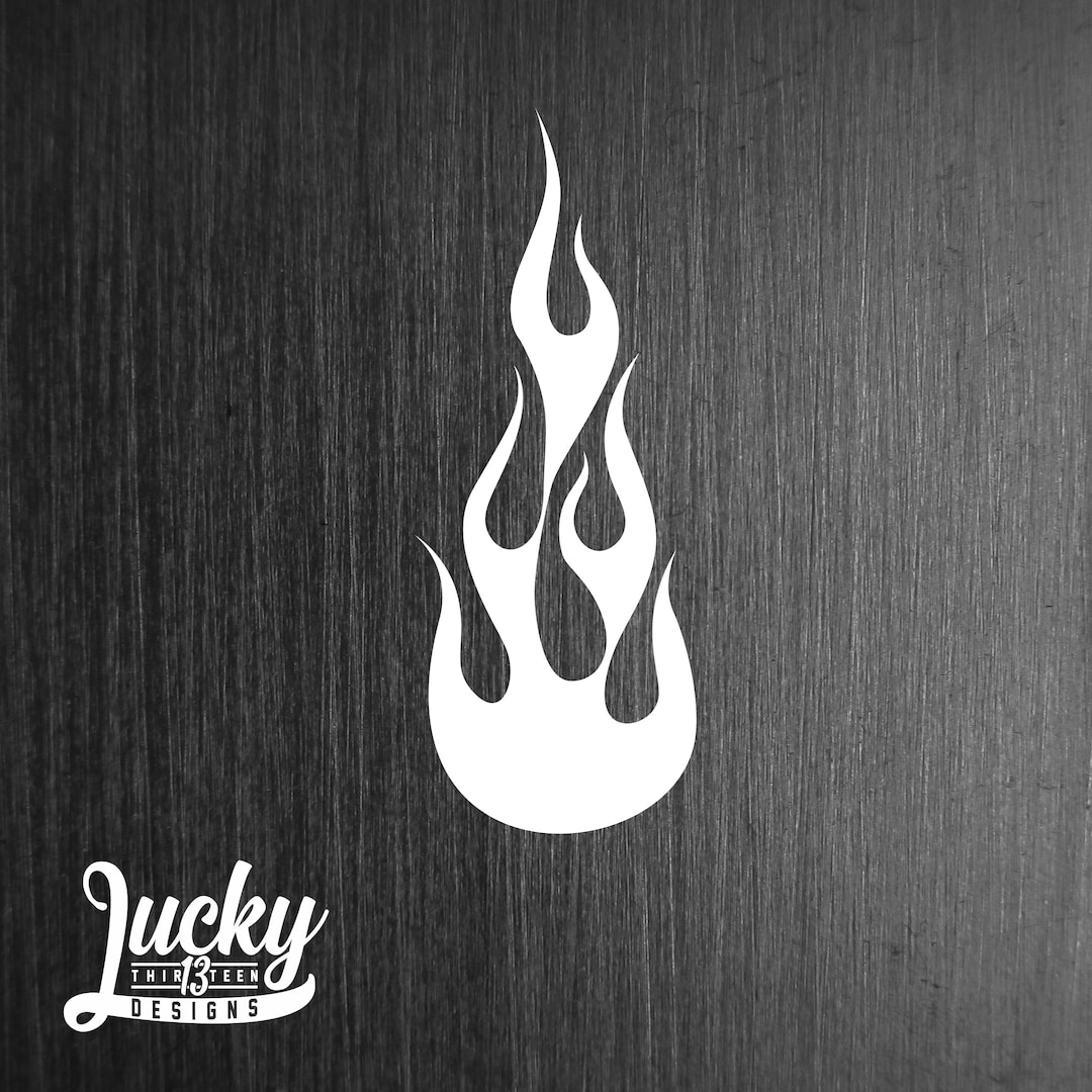Tribal Flame Vinyl Decal - Etsy