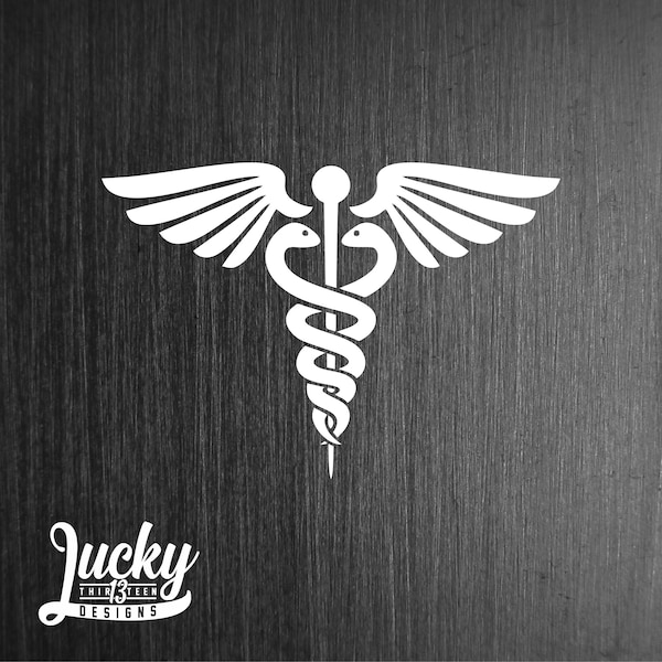 Caduceus Decal - Etsy