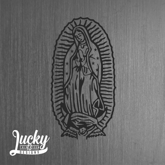 Virgin Mary Vinyl Decal - Etsy