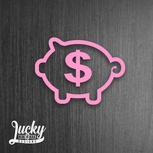 Piggy Bank Icon Vinyl Decal - Etsy